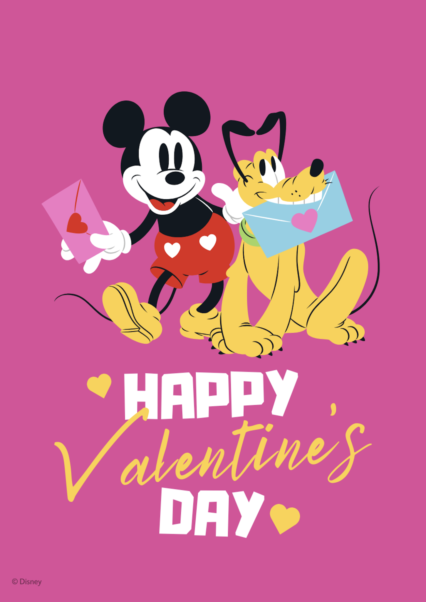Mickey valentine’s day card – Happy Store